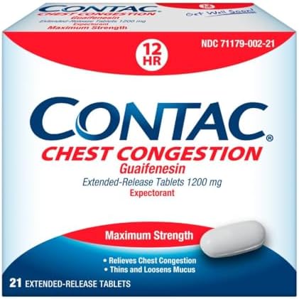 Amazon.com: Contac Cough Suppressant and Expectorant, Max Strength ...