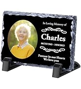 Personalised Memorial Plaques, Custom Picture Frames Custom Rock Slate ...