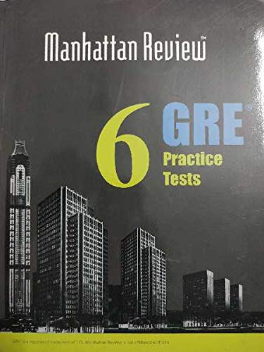 Manhattan review 6 GRE practice Tests [Paperback] Manhattan Review ...