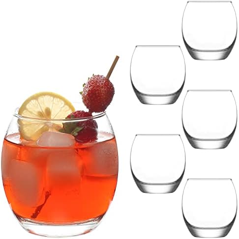 Lav 6X Clear 405ml Empire Tumbler Glasses - Stemless Kitchen Water ...