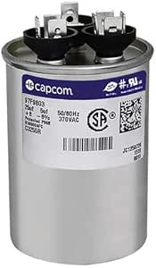 Amazon.com: GE Genteq Capacitor round 25/5 uf MFD 370 volt 97F9803, 25 + 5 MFD at 370 volts ...