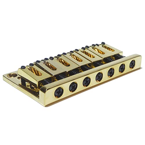 Seven string guitar bridge in gold BN071 strings through body 10.8mm ...