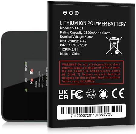 Amazon.com: Soseieiu MF01 Replacement Battery,(𝟮𝟬𝟮𝟰 𝗡𝗲𝘄 𝗨𝗽𝗴𝗿𝗮𝗱𝗲𝗱 ...