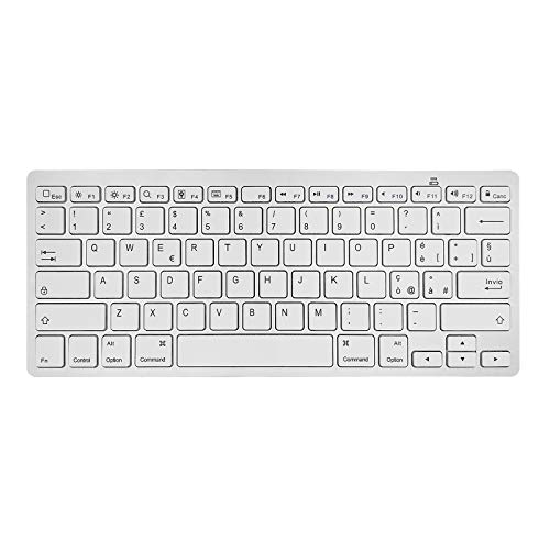 Meega Italian Layout Wireless Keyboard, Ultra Thin Lightweight Silent ...