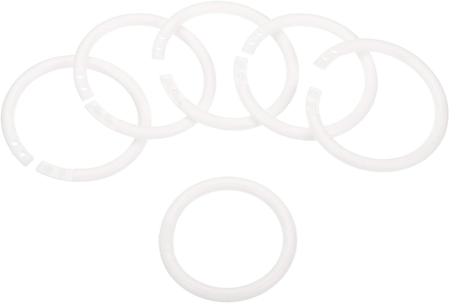 Amazon.com : PATIKIL 2" OD 1.6" ID Loose Leaf Rings, 100 Pack Binder ...