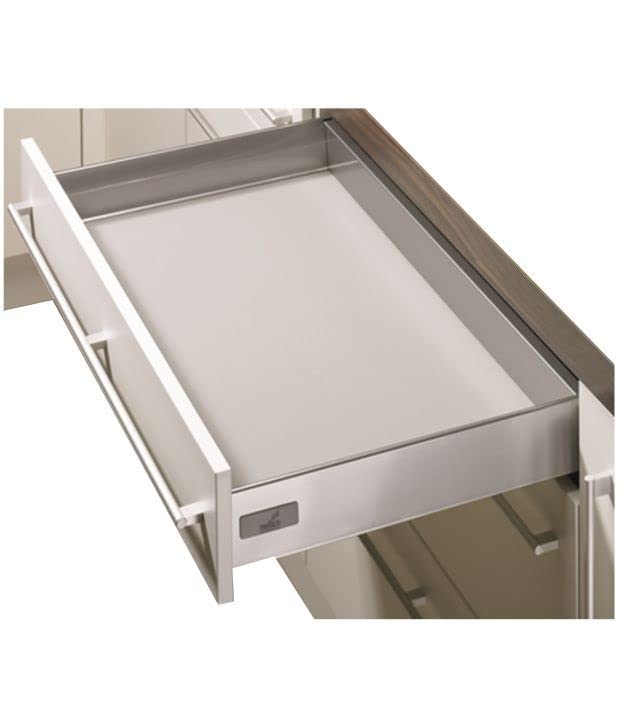 Alpha Basics Soft Closing Tandem Drawer Box (4 inch) 1Pcs (Wood Board ...