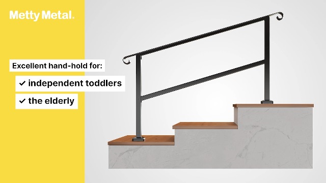 Snapklik.com : Metty Metal Hand Rails For Outdoor Steps- Wrought Iron ...