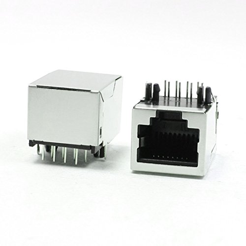 Sourcingmap CAT5/5e/6 Computer LAN 8P8C RJ45 PCB Jacks Female ...