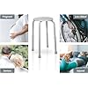 Aidapt White Multi Purpose Adjustable Stool Showering,Bath,Waterproof,Bar Stool,Non-Slip Feet ...
