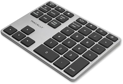 Amazon.in: Buy Macally Bluetooth Number Pad for Laptop - Slim Aluminum ...