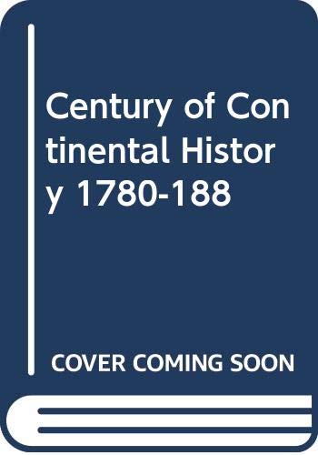 Amazon.in: Buy Century of Continental History 1780-188 Book Online at ...