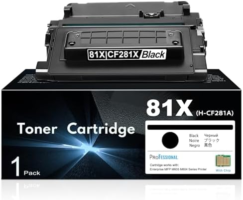 Amazon.com: 81X Black High-Yield Toner Cartridge CF281X (with Chip ...