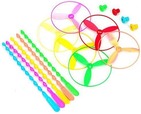 Amazon.com : HYSTYLE Dragonfly Toy Plastic Twisty Flying Saucers ...