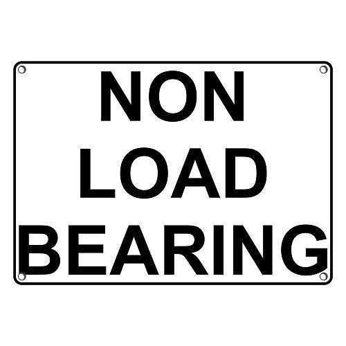 Amazon.com: Weatherproof Plastic Non Load Bearing Sign with English ...
