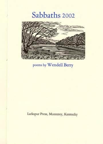 Sabbaths 2002: Wendell Berry: Amazon.com: Books