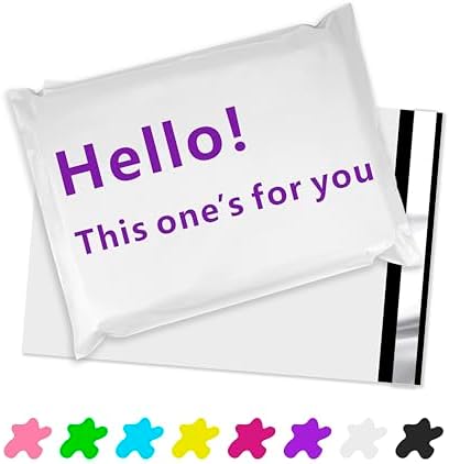 Poly Mailers 6x9 Inch 100 Pcs, Self Seal Shipping Bags with 2.4 Mil ...