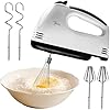 BORDEAG Batteur Électrique Cuisine, 100 W Batteur Électrique, Batteur À ...