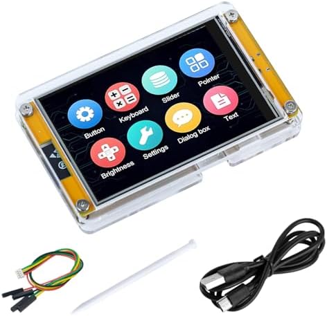 Hosyond 4.0 Inch ESP32 Display Resistive Touchscreen with Acrylic Case ...