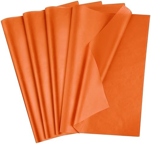 Amazon.com: AORZIT Orange Tissue Paper - 80 Sheets, 14x20 Inch, Gift ...