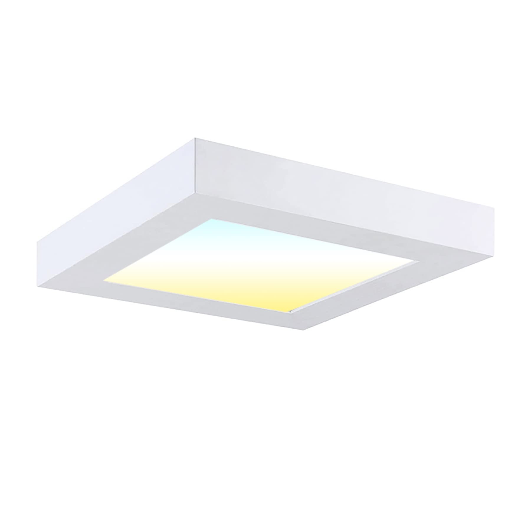 mw 5.5 Inch Square LED Surface Mount Ceiling Light Fixture, 10.5W, 5 ...