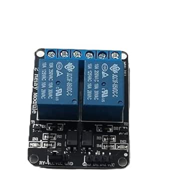2 Channel Relay Module, 5V DC, High/Low Trigger, Compatible with ...