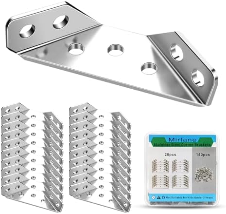Amazon.com: HOWUKE 20PCS Universal Stainless Steel Furniture Corner ...