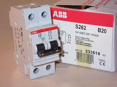 ABB S262-B20 miniature circuit breaker: Amazon.com: Tools & Home ...