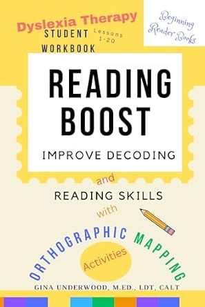 Beginning Reader Books Reading Boost Dyslexia Therapy Student Workbook ...