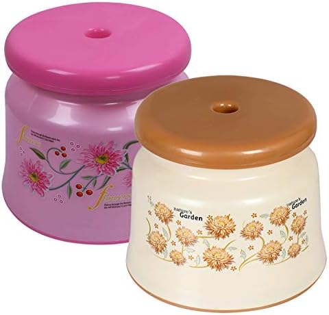 Kuber Industries Bathroom Stool|Plastic Stool for Bathroom|Anti-Slip ...