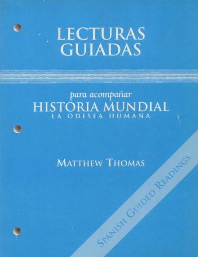 Amazon.com: Lecturas Guiadas (para acompañar Historia Mundial, La ...