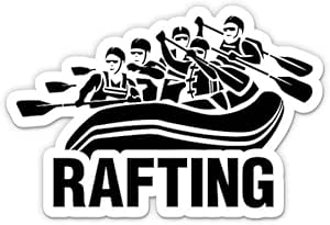 Amazon.com - Squiddy Whitewater Rafting - Vinyl Sticker Decal for Phone ...