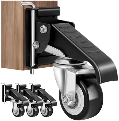 Upgraded Workbench Caster kit - 4 Extra Heavy Duty Retractable casters ...