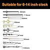 Amazon.com: 16 Set Aluminum Sweeping Silent Clock Hands, 5.5mm ...