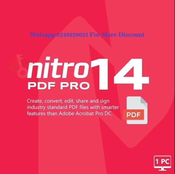 Nitro PDF 14 Pro Genuine PDF Editing Software (Lifetime / 1 PC) (Instant Delivery) : Amazon.in ...