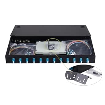 Amazon.com: FYBOPTWU-12 Duplex Singlemode 24 Port LC UPC Fiber Optic ...