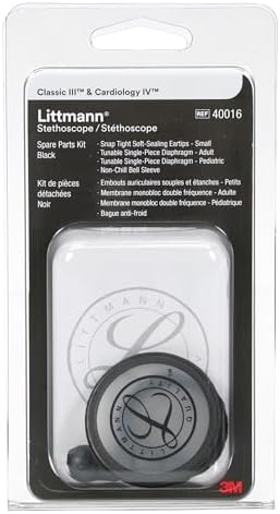 3M Littmann Stethoscope Spare Parts Kit – Black, Compatible with ...