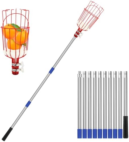Fruit Catcher for Trees,10FT Fruit Picker Tool, Adjustable Fruits ...