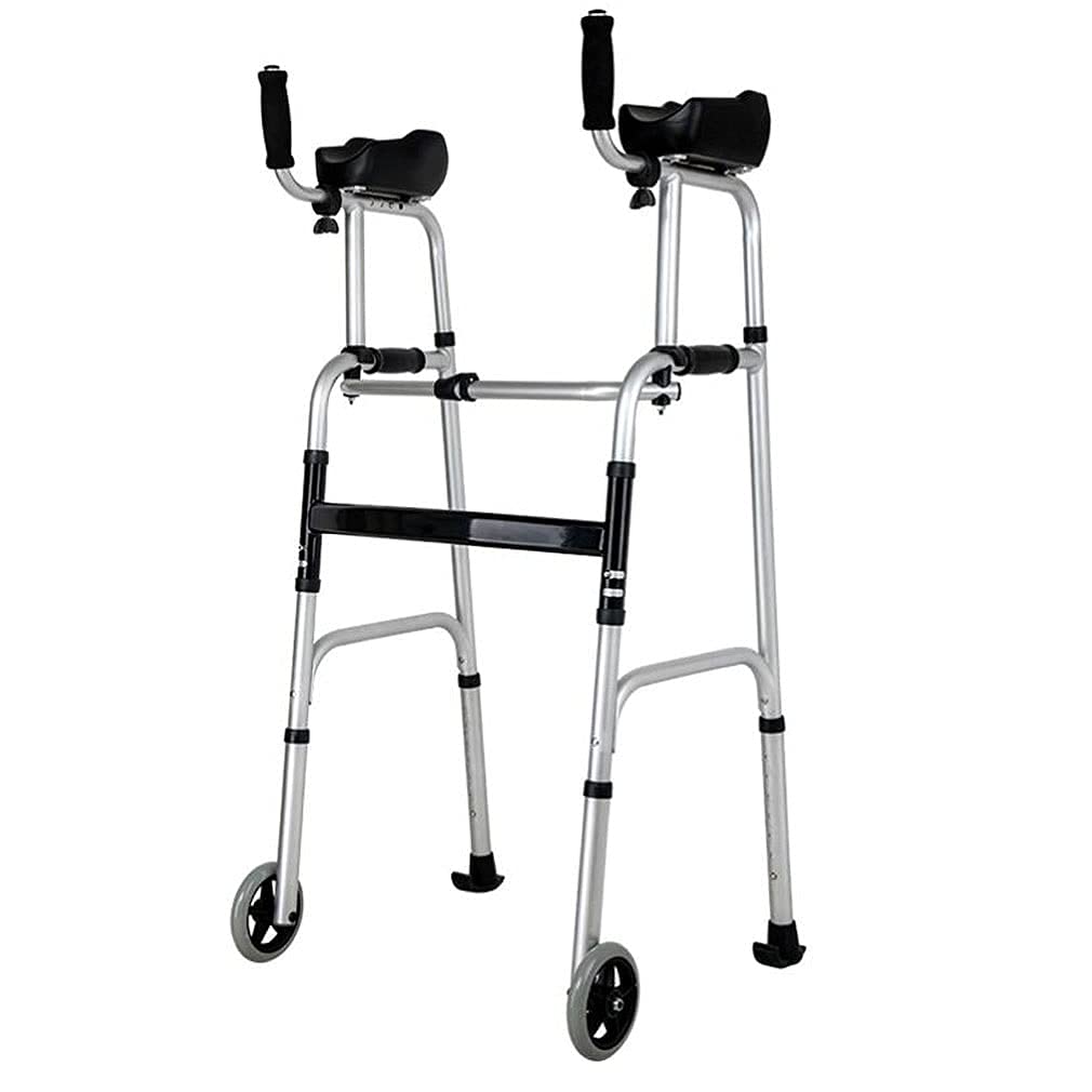 Buy Walking Frame with Wheels Folding Lightweight Walker Lower Limb ...