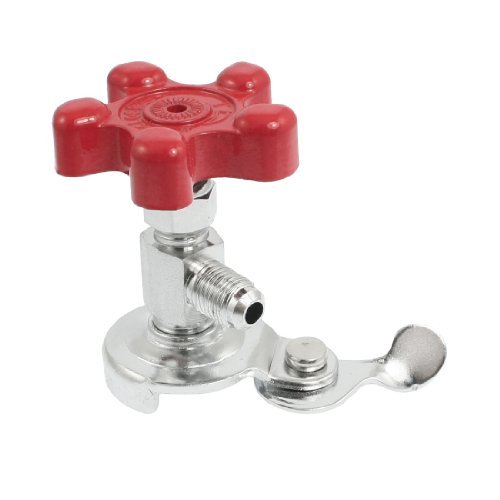 Gold Tone Metal Red Cap R134a Refrigerant Can Tap Valve : Amazon.in ...