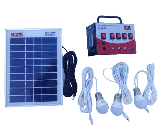 DARK FIGHT Solar Home Light Set with Torch : Amazon.in: Sports, Fitness ...