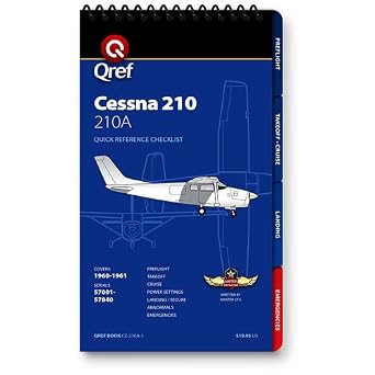 Cessna 210/210A Qref Checklist Book | Amazon.com.br