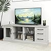 Amazon.com: Giantex Farmhouse TV Stand for 73 Inch TV, Wood TV Console ...
