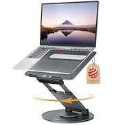 Amazon.com: Nulaxy Height Adjustable Laptop Stand for Desk, Dual ...