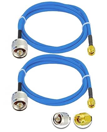Amazon.com: POBADY 2PCS SMA Male to N Type Male RF Coaxial Cable N Type RF Coax Pigtail Cable 3 ...