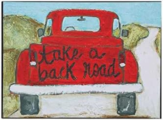 Amazon.com: "Take A Back Road" Sign - Set Of 3 : Home & Kitchen