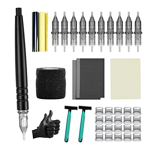 JimKing Tattoo Poke Pen Stick Kit, Cartridge Needle Stick and - Want It All