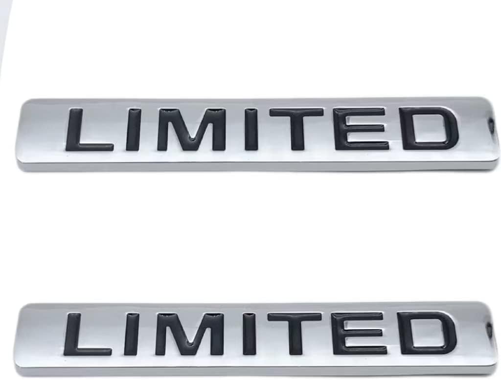 Amazon.com: 2 PCS New 3D Zinc Alloy Chrome Limited Emblem Trim Kit ...