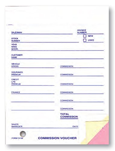 3-Part Commission Voucher (Form CV-59) (100 per Pack) : Amazon.in