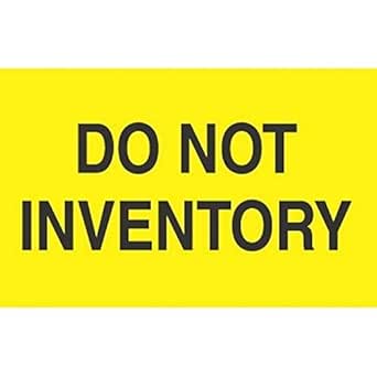Amazon.com: Generic DL2281"Do Not Inventory" Labels, 3" x 5 ...