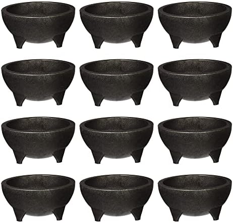 Amazon.com | Zubebe 48 Pcs Black Salsa Bowls 13.5 oz Mexican Dip ...